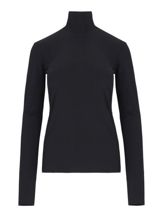 Jil Sander Pull Col Roulé - Noir
