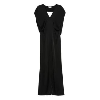 Stella McCartney Maxikleid mit V-Ausschnitt - - Dresses - Damen - Schwarzk - XS