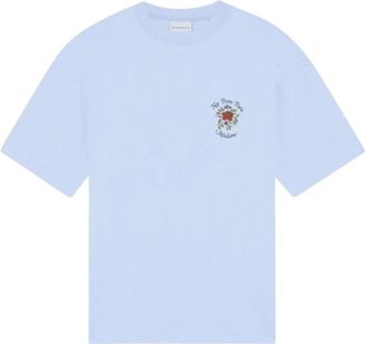 Dr&ocirc;le de Monsieur Homme, Tops, Bleu, Taille: XL Slogan Rose T-shirt