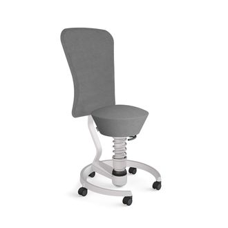 Aeris Swopper - Hocker mit Lehne - Bürohocker höhenverstellbar - Schreibtischstuhl gegen Rückenschmerzen - Ergonomischer Bürostuhl und Sitztrainer, Feder Lo