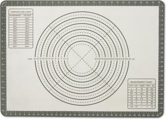 Amazon Basics Antihaft-Silikon-Backmatte mit Ma&szlig;angaben, BPA-frei, Backofenfest, Extragro&szlig; 50,8cm x 71,1cm