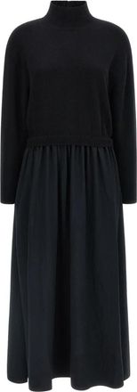 Polo Ralph Lauren Woll-Mieder-Kreppkleid - - Dresses - Damen - Schwarzk - S