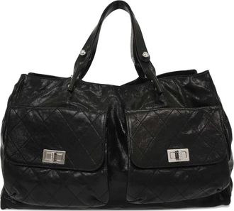 Chanel 2008-2009 Mademoiselle Handtasche aus Leder - Schwarz