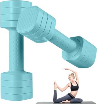 Generico Handgewichtssets f&uuml;r Damen, Kurzhanteln, 2-teiliges Set f&uuml;r Damen, verstellbar, Gymnastik, Fitness und Fitness, 0,9 kg, 1,8 kg, 1,8 kg, 1,2 kg