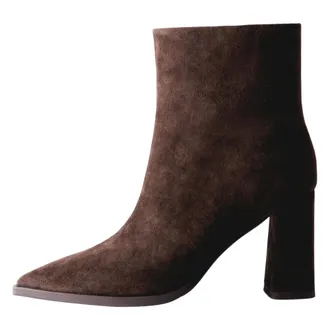 Estro & Luminara Femme, Chaussures, Brun, Taille: 38 EU Bottes &agrave; talon bloc