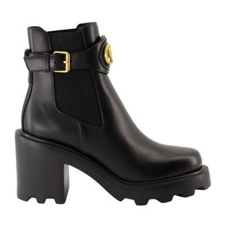 Valentino Garavani Schwarze Beatle Absatz Stiefeletten - - Shoes - Damen - Schwarzk - 40 EU