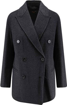 Paltò Knielanger Mantel - Dunkelgrau
