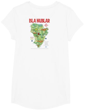 Jurassic Park Island Guide Map T-Shirt