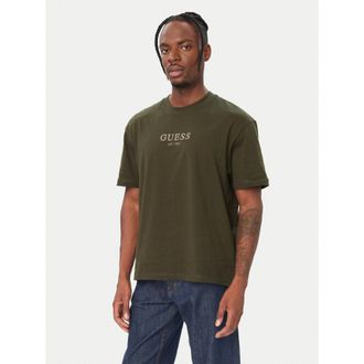 Guess T-Shirt M6BI55 K6192 Dunkelgr&uuml;n Oversize