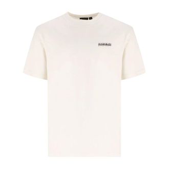 Napapijri S-Tee - Homme - Tops - Blanc - Taille: L