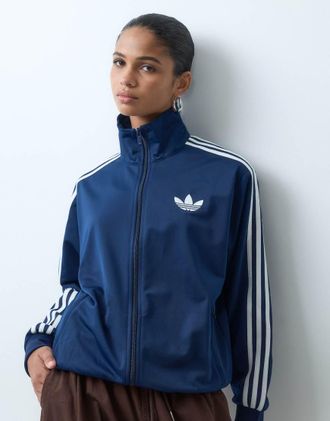 adidas Originals Firebird lockeres Tracktop in Marineblau