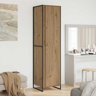 vidaXL vidaXL Garde-robe avec stockage 2 pcs Ch&ecirc;ne artisan 50 x 50 x 200 cm