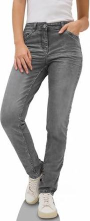Cecil 3716104 Jean Coupe décontractée, Mid Grey Random Wash, 30W / 30L Femmes