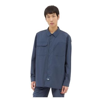 Dickies Oversized Arbeitsbluse mit perforiertem Panel - - Shirts - Herren - Blau - XS