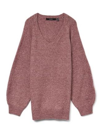 Vero Moda Pull en Maille VMLEAF Pull-Overs Rose Brown M Rose Brown M