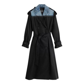 Desigual Trench Hybride Chaq - Femme - Manteaux - Noir - Taille: 44 FR