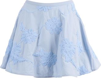 Rotate Rotate Birger Christensen, Femme, Jupes, Bleu, Taille: 36 FR Gonna mini a fiori plein air