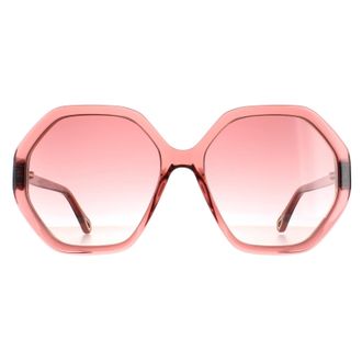 Chloé Chloe Rund Damen Rosa Kristall Rosa Braun Farbverlauf CH0008S Esther