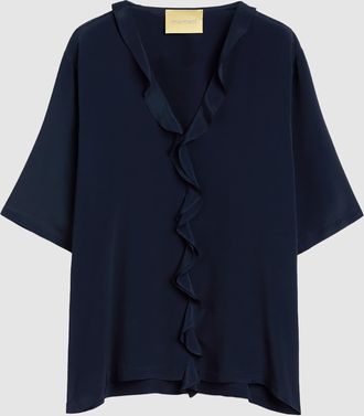 Momoni Blouse Salvia Blu