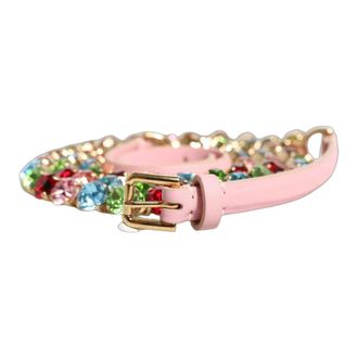 Dolce & Gabbana Fashion G&uuml;rtel - - Accessories - Damen - Rosa - ONE SIZE