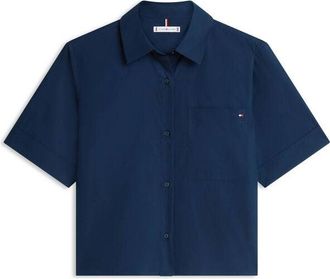 Tommy Hilfiger Damen Bluse aus Bio-Baumwolle