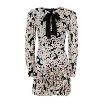 Alessandra Rich Seidenes Minikleid mit Druck - - Dresses - Damen - Mehrfarbig - 2XS