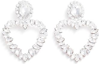 Self Portrait Boucles doreilles coeur en cristal Rs25619esl