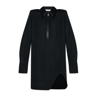 The Attico Kleid mit Kragen - - Dresses - Damen - Schwarzk - XS