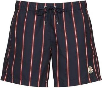 Moncler Short de bain ray&eacute; &agrave; logo