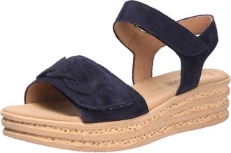 Gabor Damen Sandaletten, Frauen Sandalen,Best Fitting,Riemchensandalen,Leichter Absatz,Sommerschuhe,Atlantik(So.Natur),42 EU / 8 UK