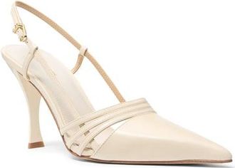 Michael Kors Haisley Pumps in Leder - Wei&szlig;