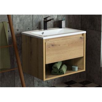 Sanotechnik Waschbeckenunterschrank EICHE ANTIK 80