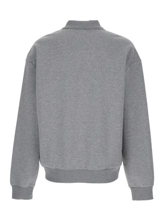 HUGO BOSS Mens Long Sleeve Polo Grey Cotton T-Shirts And Polos