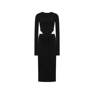 Andamane Heloise Midi Kleid - - Dresses - Damen - Schwarzk - S