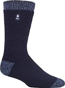 Heat Holders SOCKSHOP Mens 2.3 TOG &Agrave; motifs et uni Chaussettes thermiques Paquet de 1 Berlin Talon orteil Marine 39-45