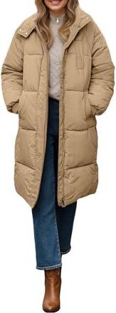 Generico Manteau Femme Dhiver Long Élégant Veste Manteaux À Capuche Curvy Veste Automne Hiver Vestes Décontracté Rembourré Veste Polaire Outwear Avec Zip Et Po