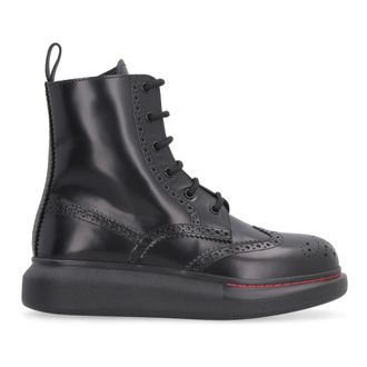 Alexander McQueen Hybrid Schn&uuml;rstiefel - - Shoes - Damen - Schwarzk - 37 EU