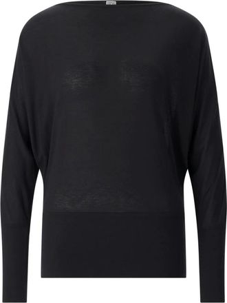 Toteme Femme, Pulls, Noir, Taille: 42 FR Maille Ras du Cou