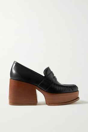 Gabriela Hearst Mocassins Plates-formes En Cuir Augusta - Noir