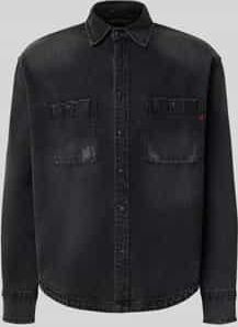 Replay Regular Fit Jeanshemd aus reiner Baumwolle