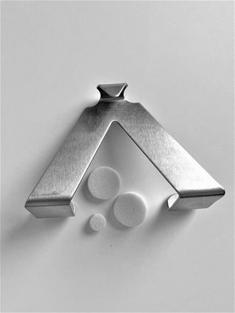 Kutti Heimtextilien Fensterhaken Set (2 Stück) Aufhängehaken für Raffrollos mit Ösen