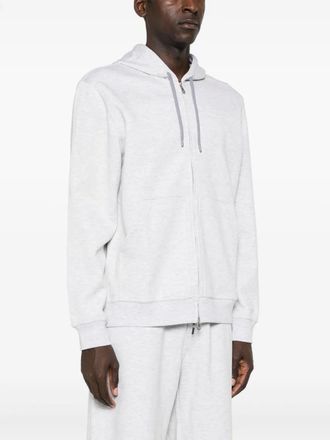 Brunello Cucinelli Mens M&eacute;lange-Effect Zipped Hoodie Ss25 M