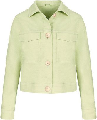 bianca Kurzjacke PEGGY aus farbigem Denim-Stoff