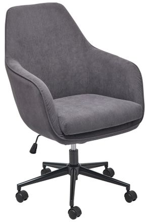 Livetastic Drehstuhl, Dunkelgrau, Metall, Kunststoff, Textil, Drehkreuz, 63x93-98x71 cm, Sitzfläche 360° drehbar, Arbeitszimmer, Bürostühle, Drehstühle