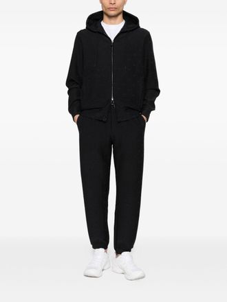 Emporio Armani Cotton Blend Hoodie - Black