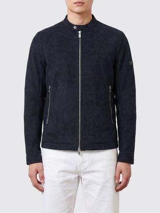 Tatras Veste de motard slim fit en cuir su&eacute;d&eacute; avec col motard et zip m&eacute;tallique