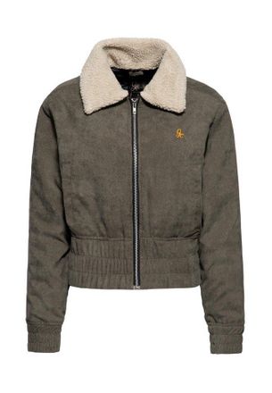 Queen Kerosin Winterjacke QK (1-St) mit Sherpa-Kragen