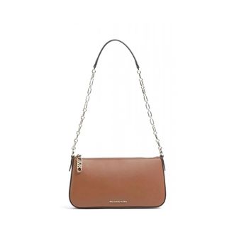 Michael Kors Empire Medium Leder Chain-Link Pochette - - Bags - Damen - Braun - ONE SIZE