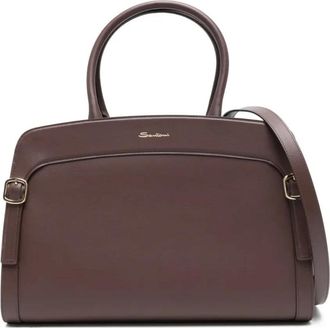 Santoni Femme, Sacs, Brun, Taille: ONE Size Sac &agrave; poign&eacute;e