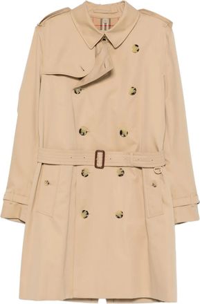 Burberry Kensington Midimantel mit G&uuml;rtel - Nude